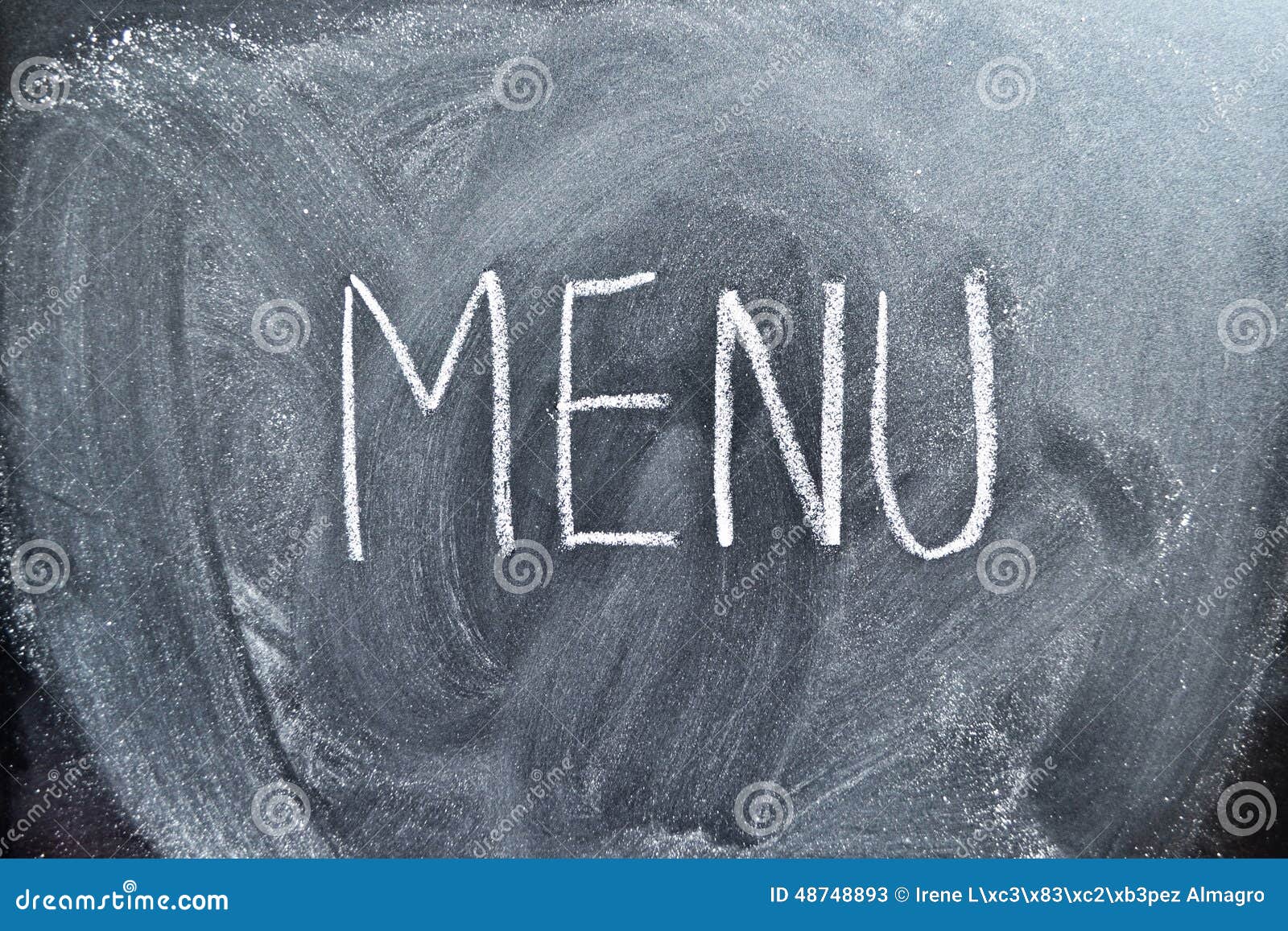 The Word Menu on a Blackboard Stock Image - Image of black, handwriting ...