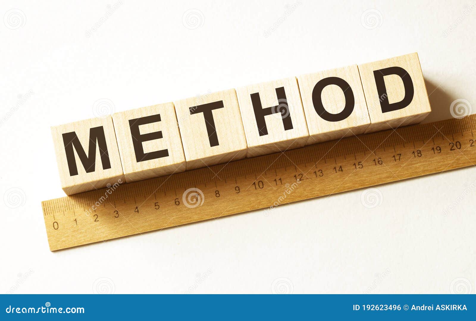 Word METHOD Made with Wood Blocks, Business Concept Stock Photo - Image ...