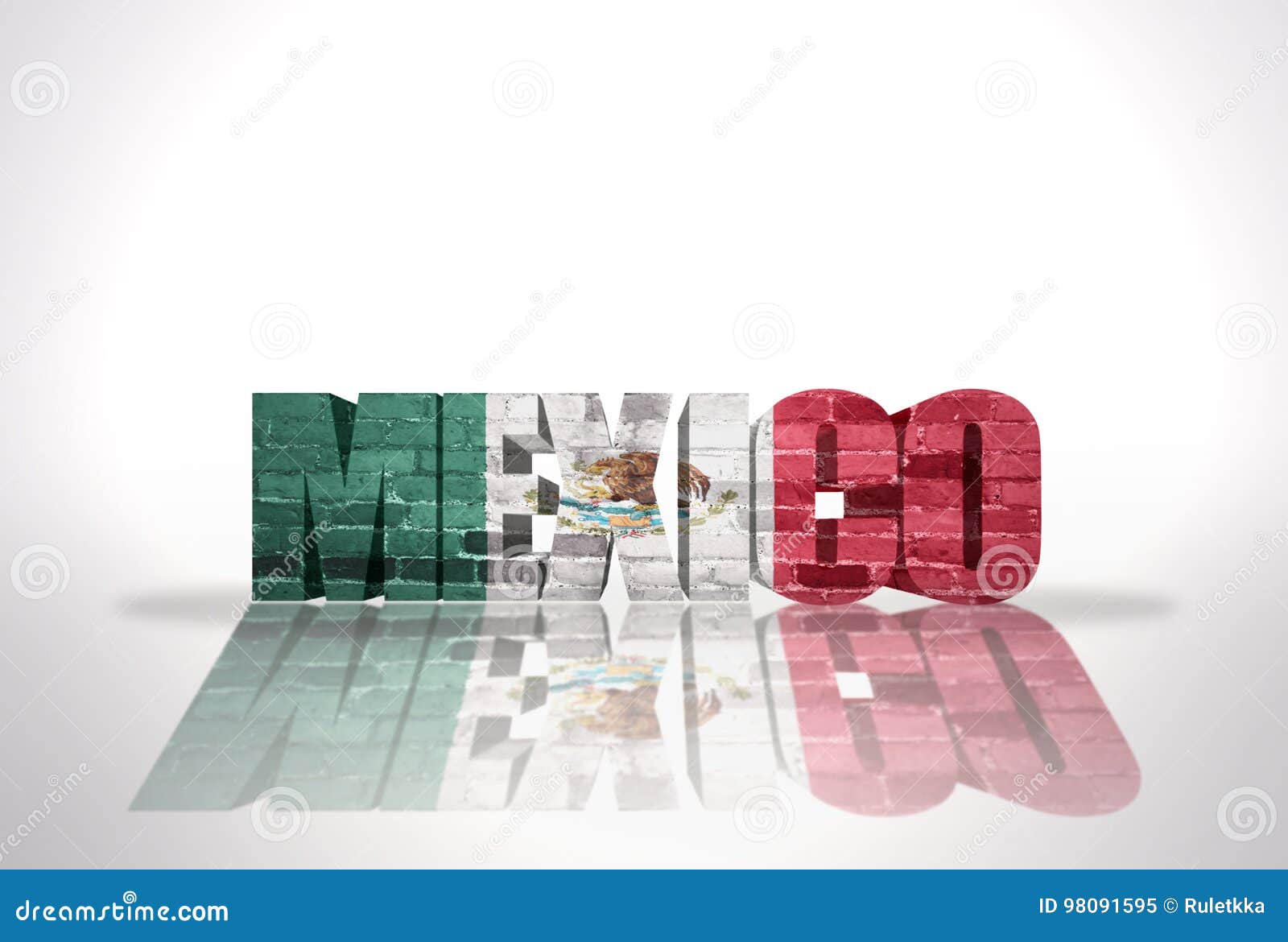 Word Mexico Op De Witte Achtergrond Stock Illustratie - Illustration of ...