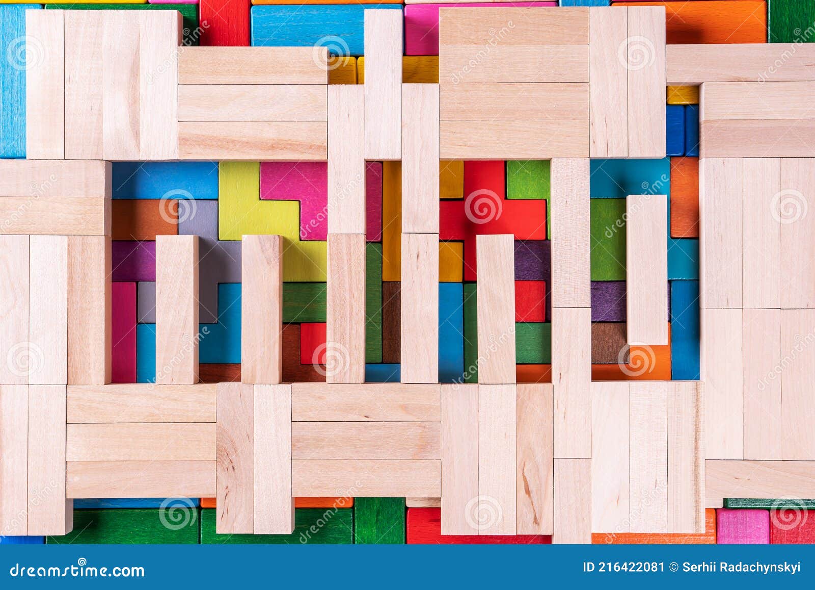 The Word of Mind of Multi Colored Wooden Blocks on a Wooden Background ...