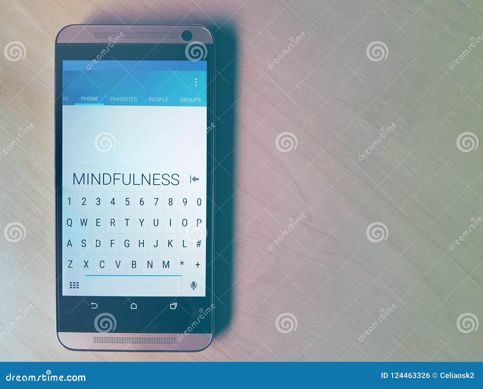 MINDFULNESS Displayed on Mobile Phone Stock Photo - Image of mind, cope ...