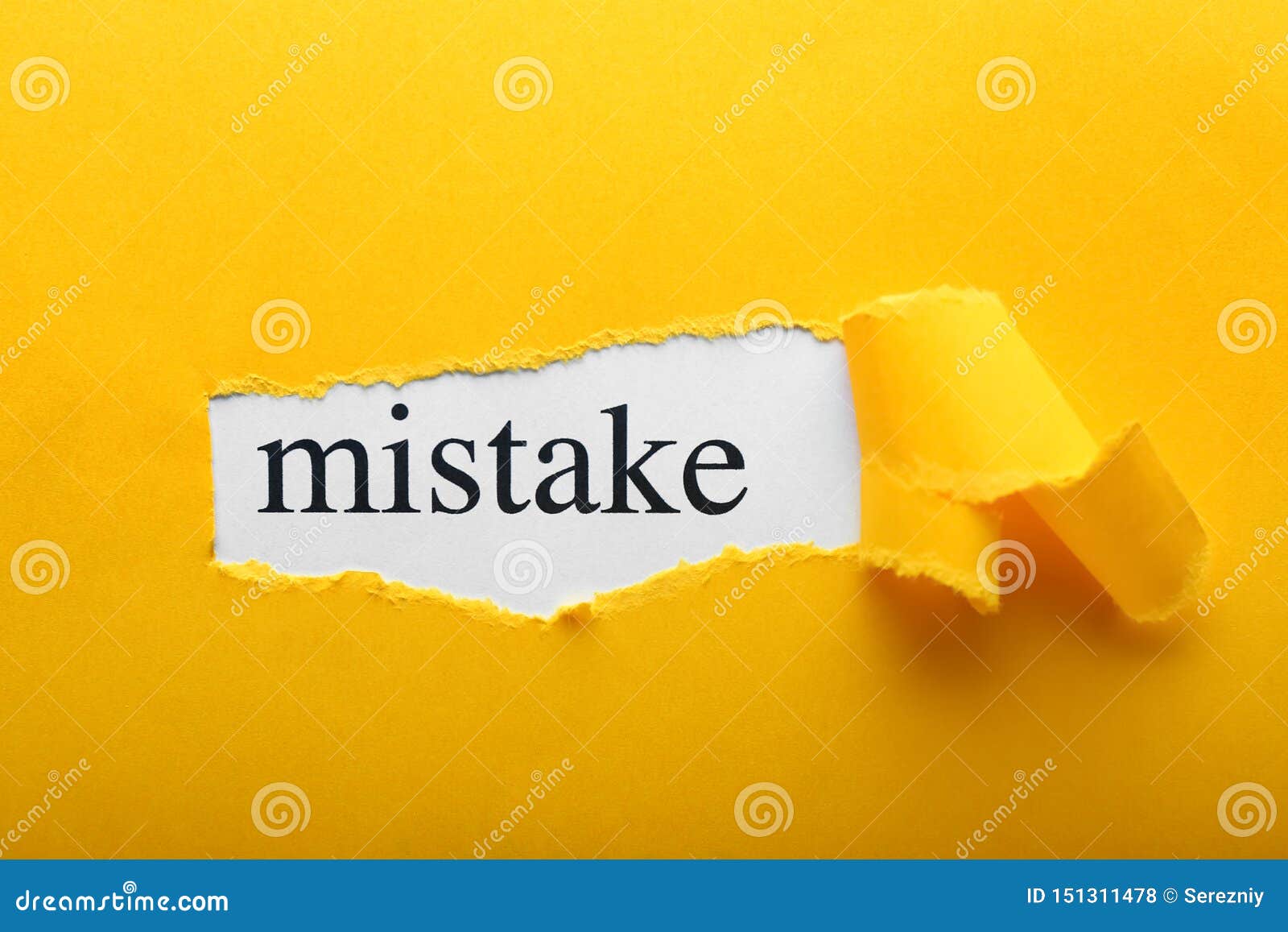 Word MISTAKE Under Torn Paper, Top View Stock Photo - Image of torn ...