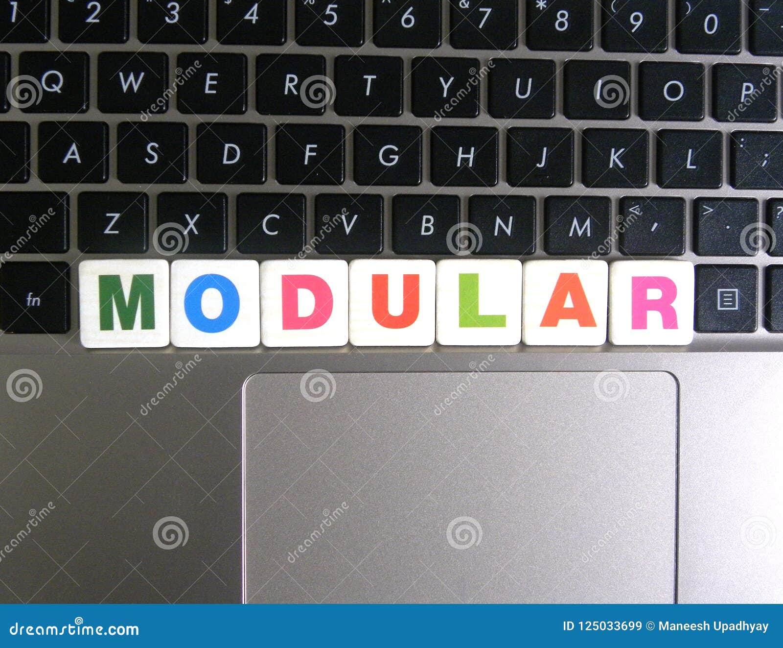 Word Modular on Keyboard Background Stock Image - Image of button, idea ...
