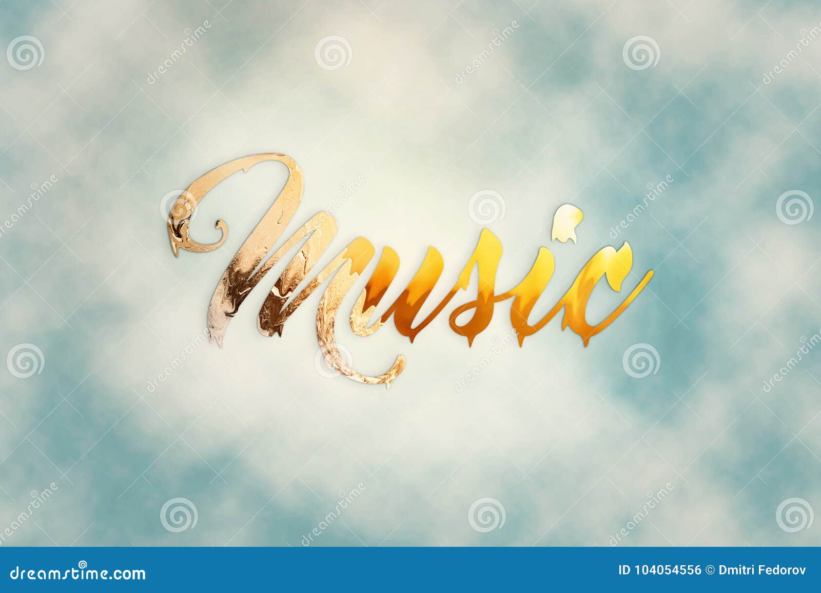 Word of Music on a Background Stock Illustration - Illustration of ...