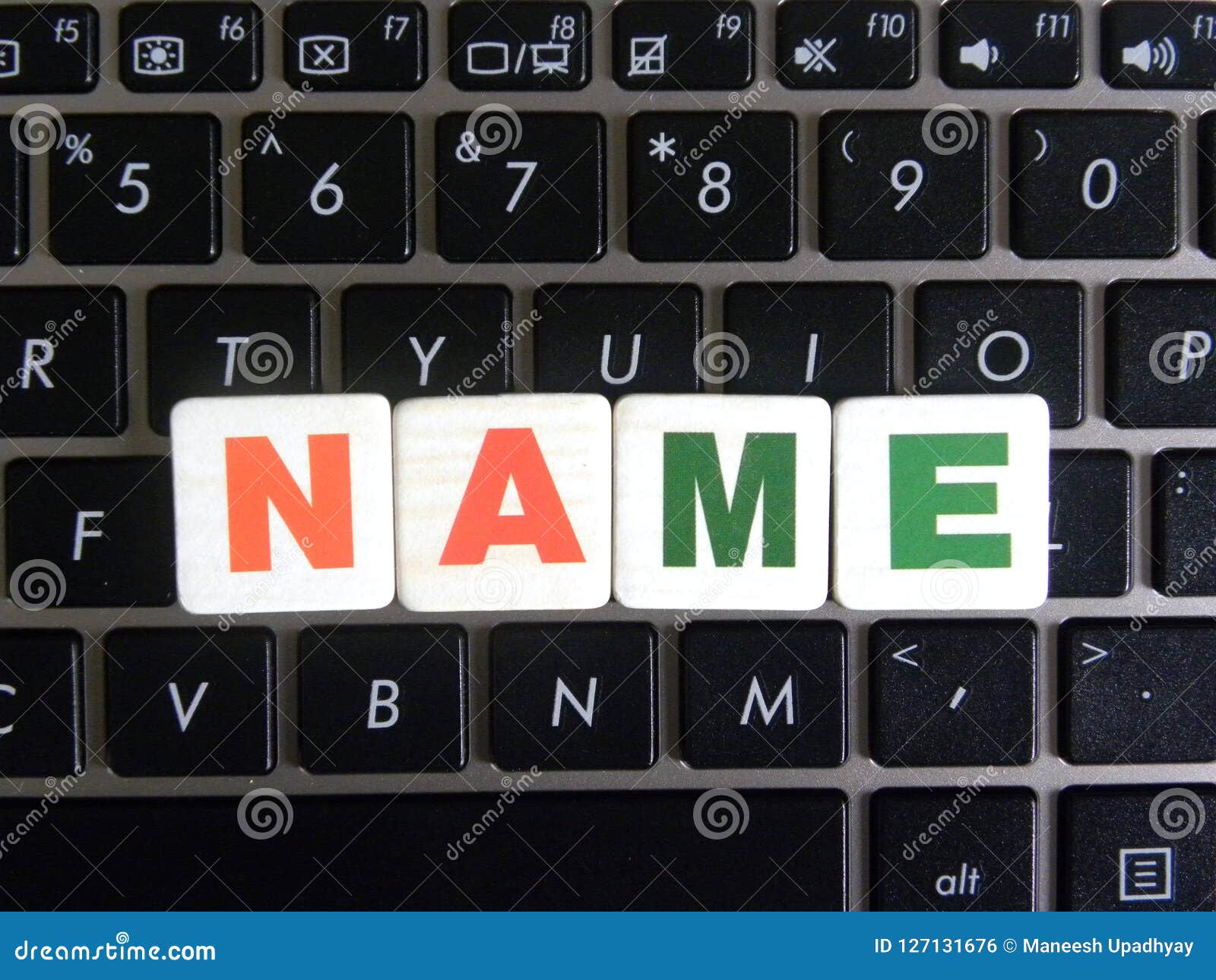 Word Name On Keyboard Background Royalty-Free Stock Image ...