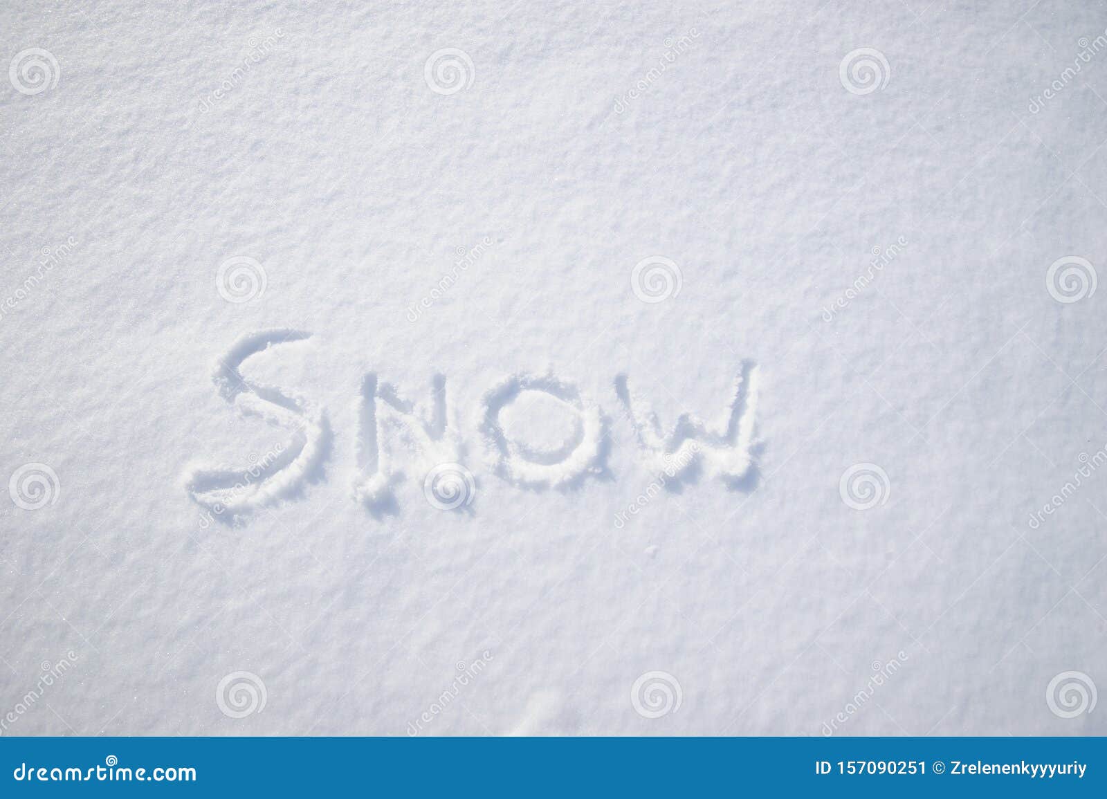 Word "neve" Escrito Na Neve Imagem de Stock - Imagem de desenho ...
