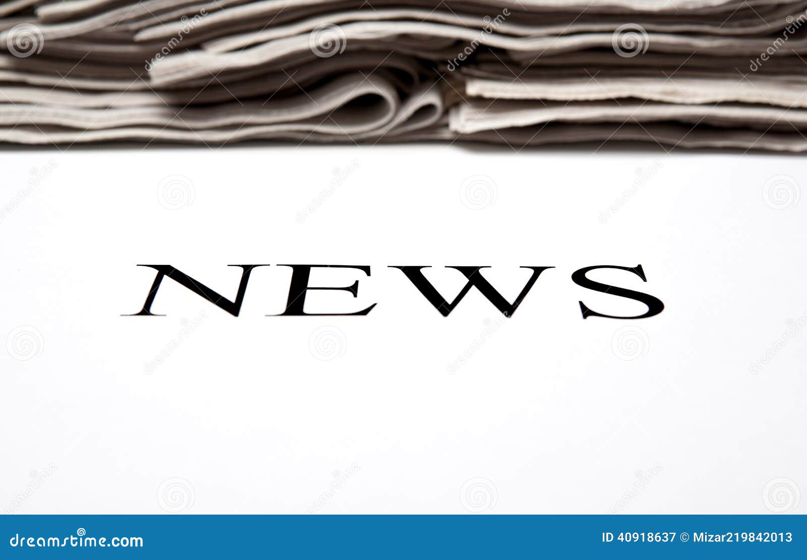 The word news stock image. Image of newspaper, colored - 40918637