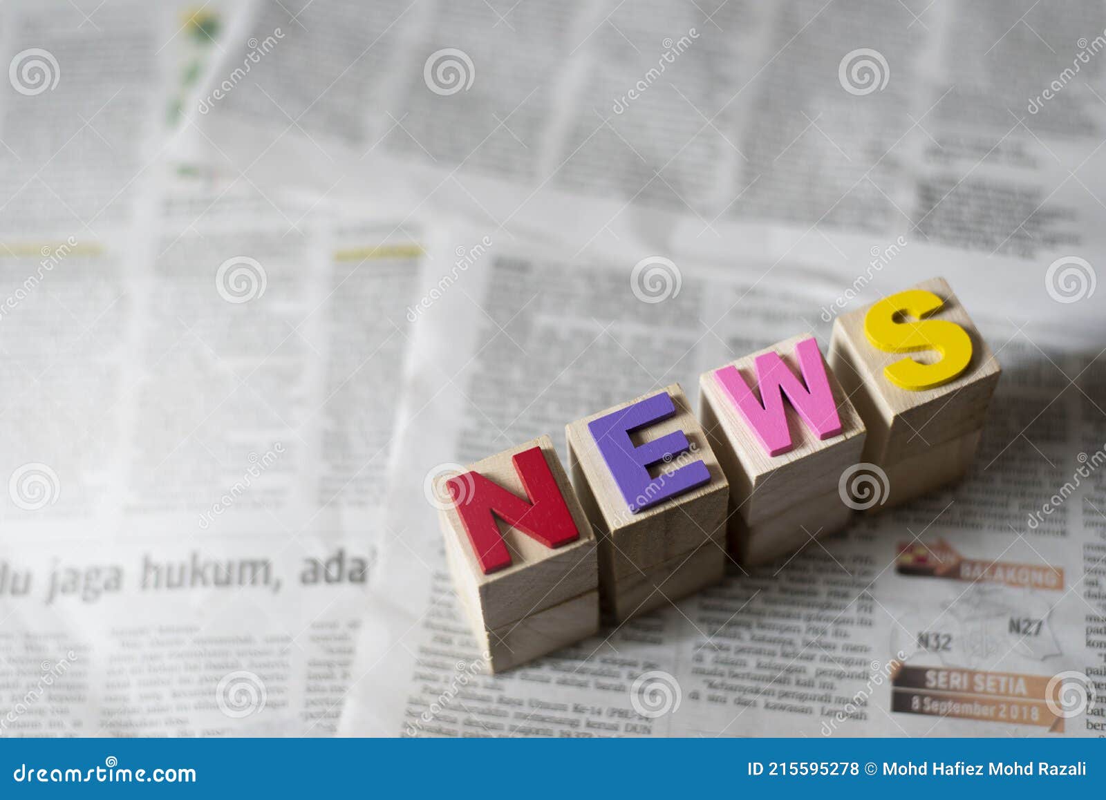 Word News on a Newspaper Background Stock Photo - Image of economy ...
