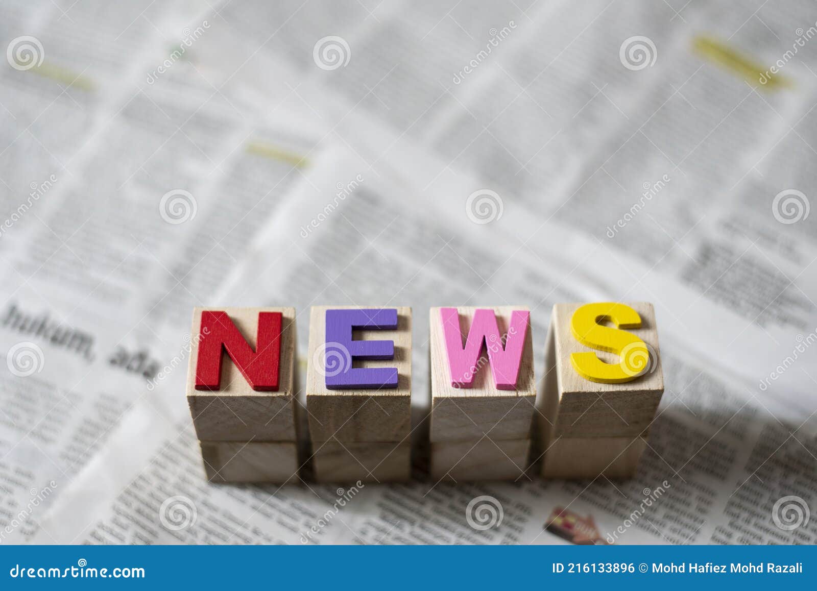 Word News on a Newspaper Background Stock Photo - Image of information ...