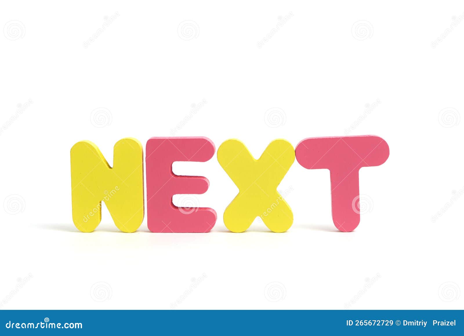 Word Next Composed Multi Colored Letters White Background. Stock Image ...