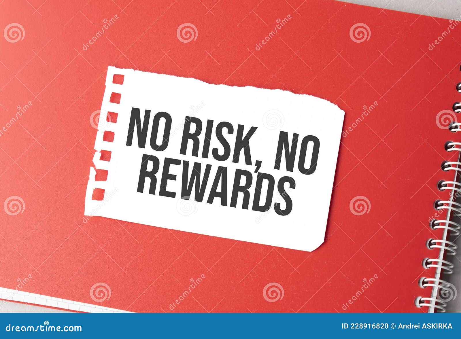 No Risk Or Rewards Symbol. Turned Cubes And Changed Words `no Risk` To ...