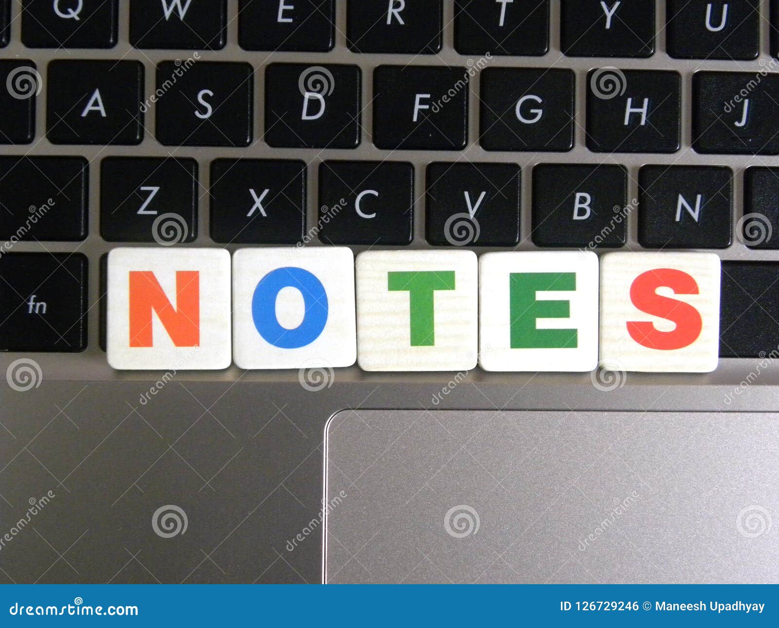 Word Notes On Keyboard Background Stock Photo | CartoonDealer.com ...