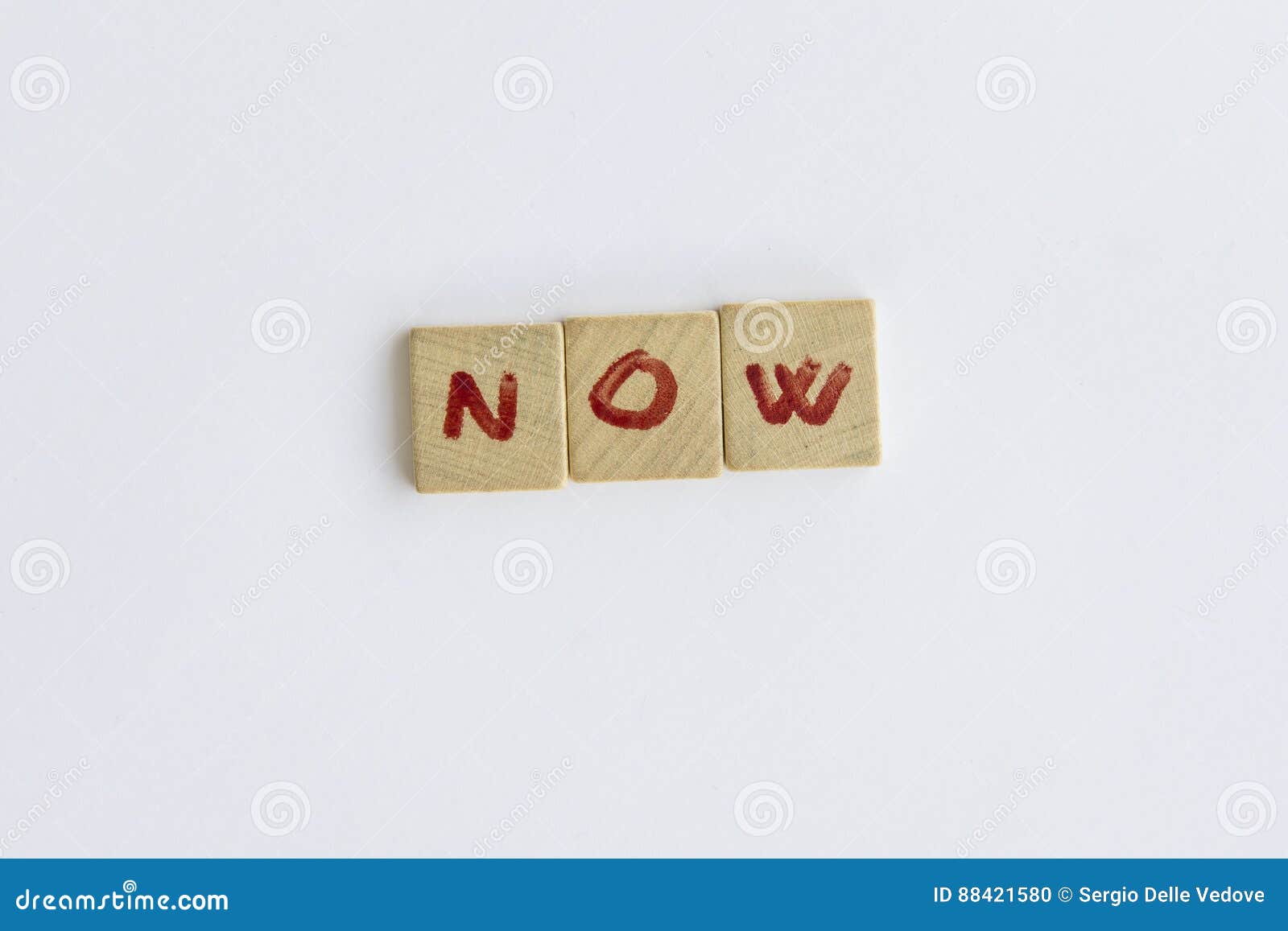 The word Now stock photo. Image of dowels, design, alphabet - 88421580