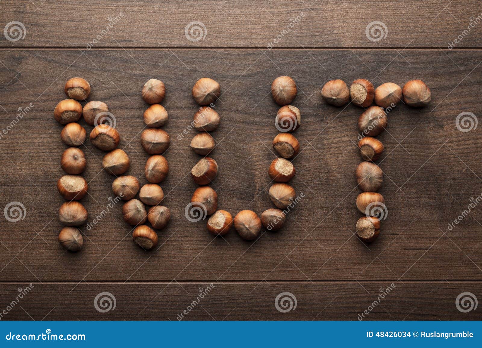 Word nut made of hazelnuts stock photo. Image of tasty - 48426034