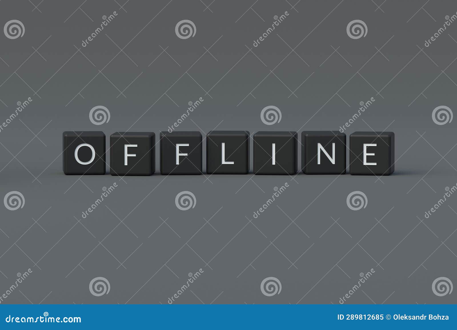 Word Offline on Buttons. Disconnection from the World Wide Web Stock ...