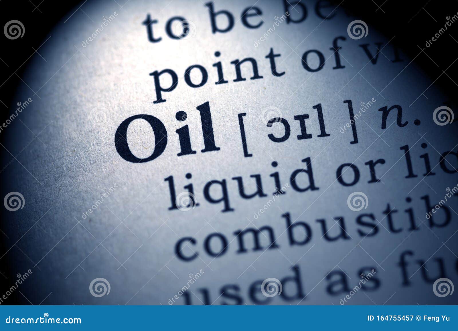 Definition of the word oil stock image. Image of definition - 164755457