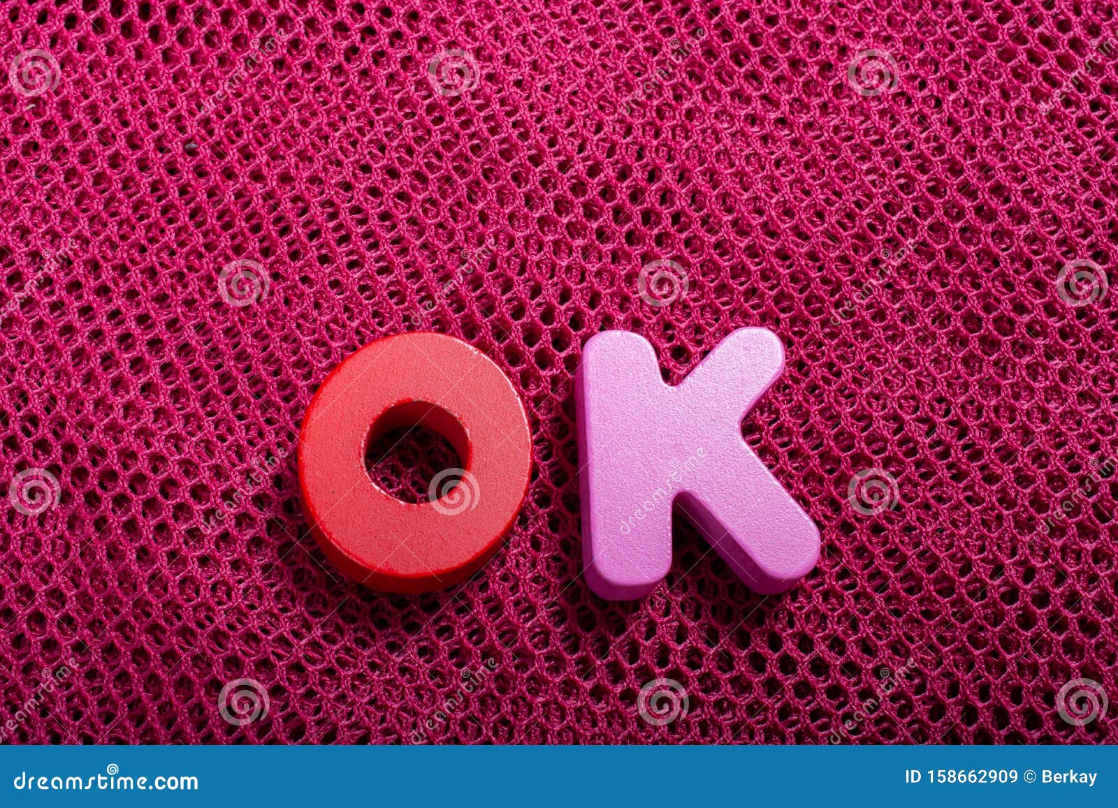 The Word OK Written with Letter Blocks Stock Image - Image of agreeable ...