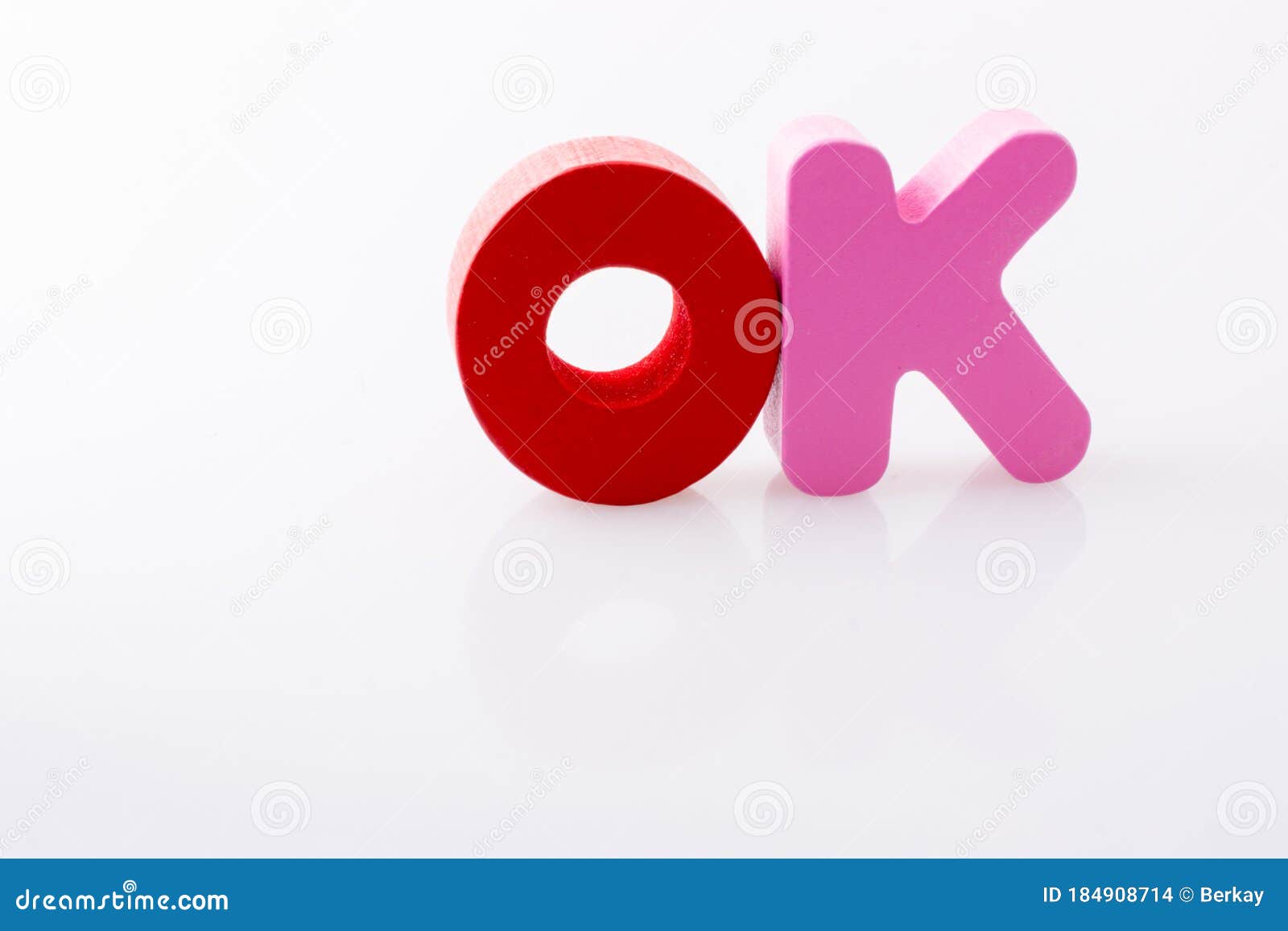 The Word OK Written with Letter Blocks Stock Photo - Image of idea ...