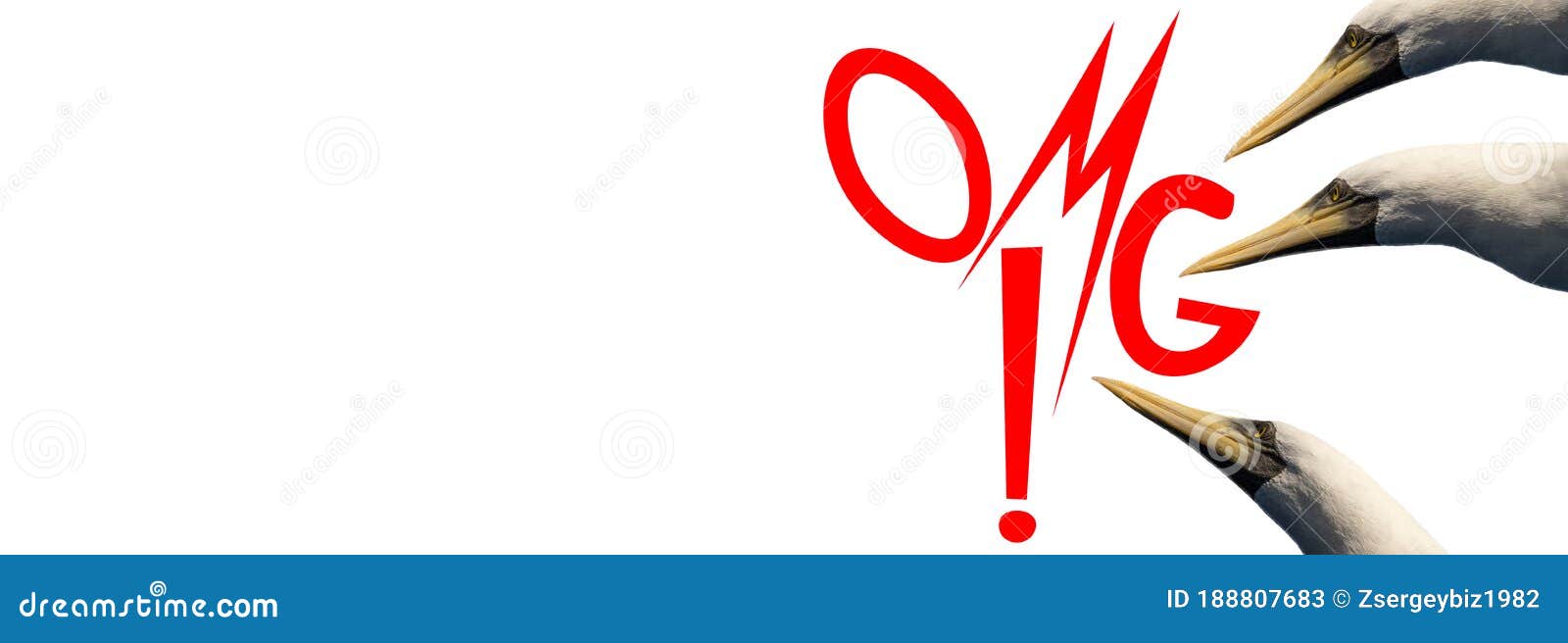 Word OMG! in Red Letters on White Background. Isolated Stock Image ...