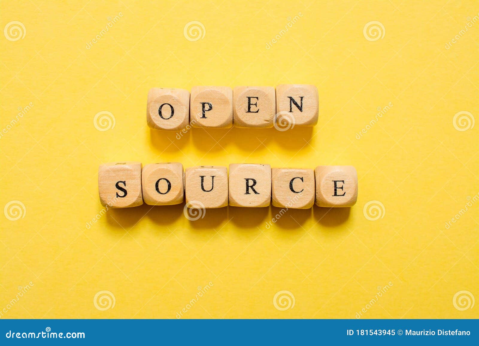 The Word Open Source, Text Made with Dice on Yellow Background Stock ... The Word Open Source, Text Made with Dice on Yellow Background Stock ...