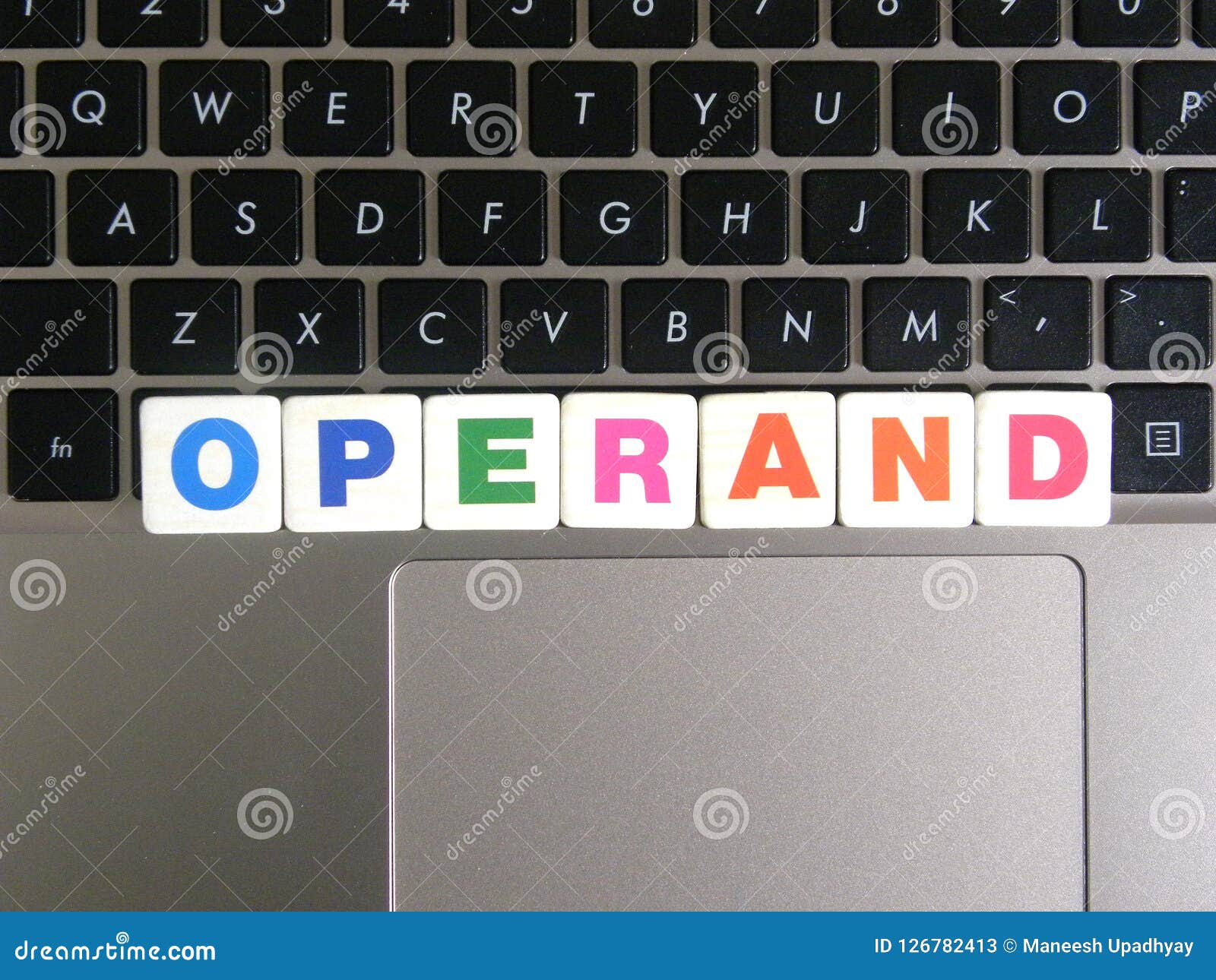Word Operand on Keyboard Background Stock Image - Image of computer ...