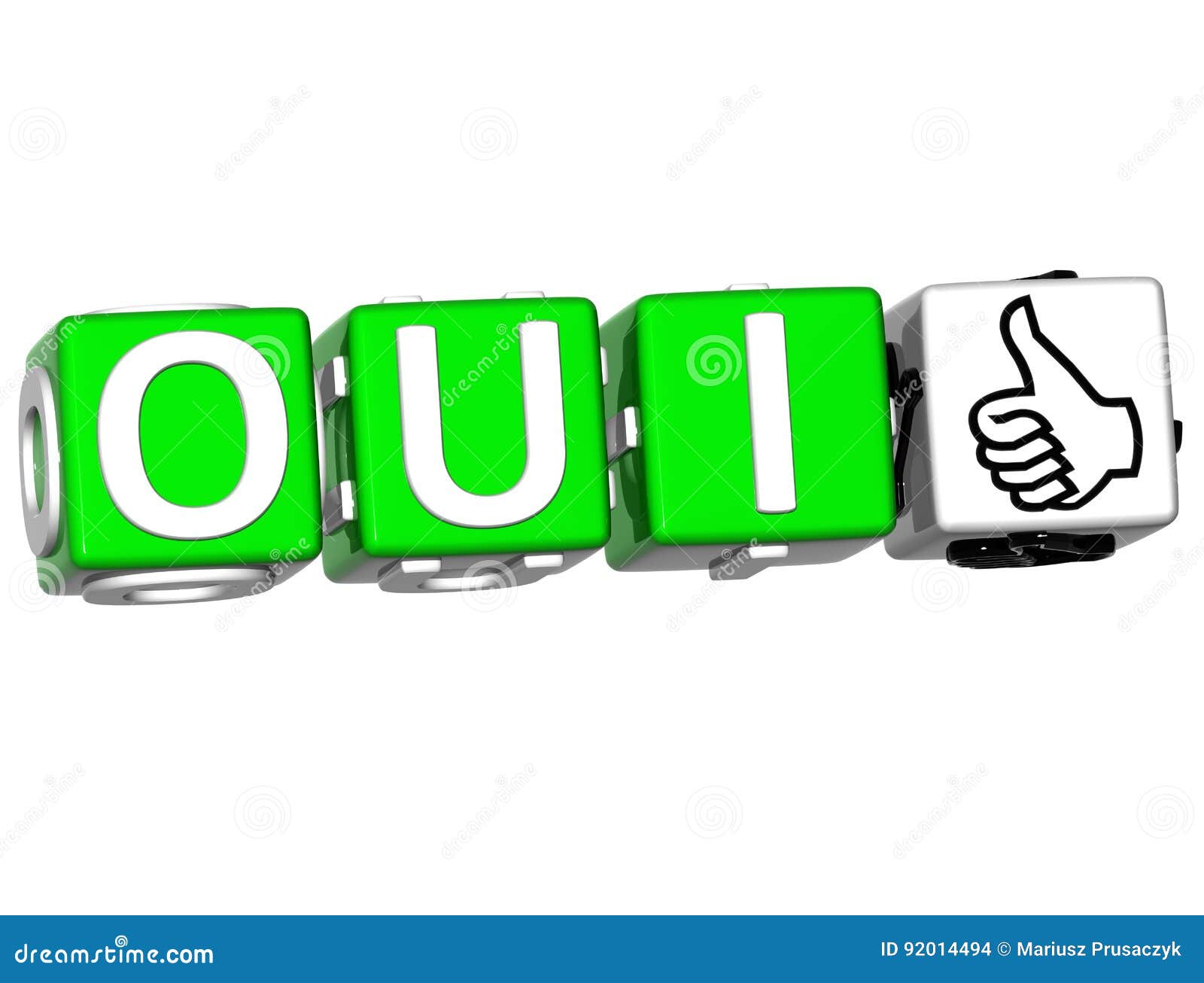 The Word Oui - Yes in Many Different Languages. Stock Illustration ...