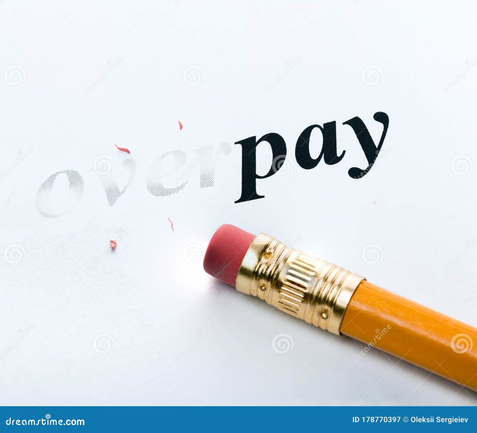 Word overpay pay stock image. Image of contrary, overpay - 178770397