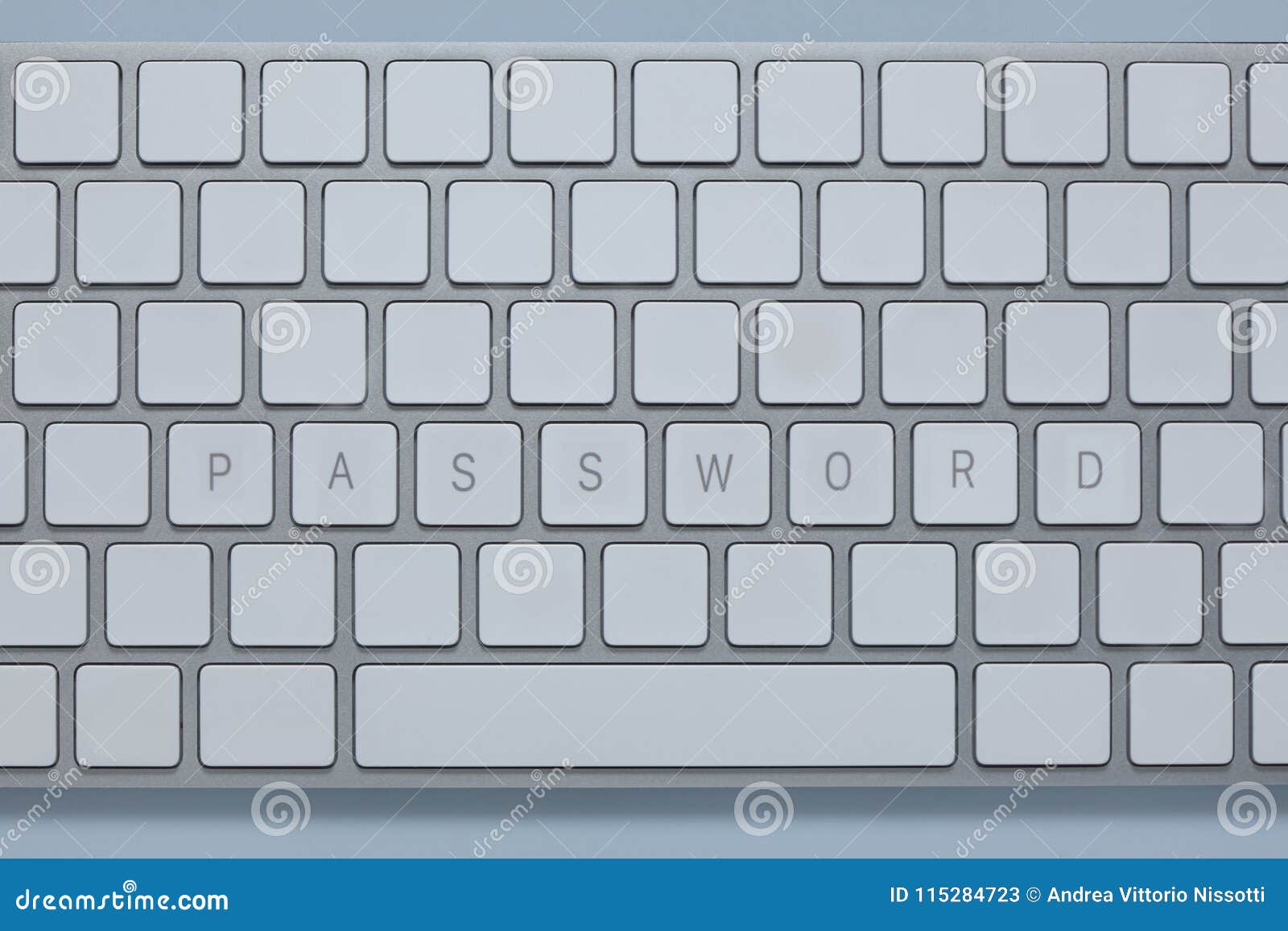 Word Password on the Computer Keyboard with Others Keys Deleted Stock ...