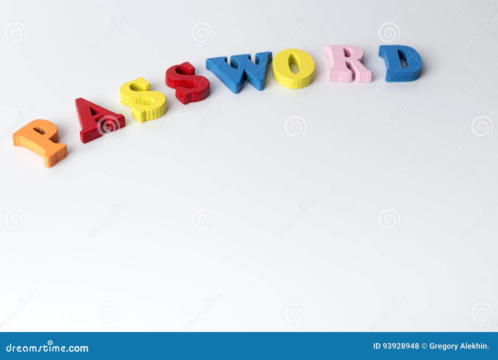 The Word Password on a White Background Stock Photo - Image of symbol ...