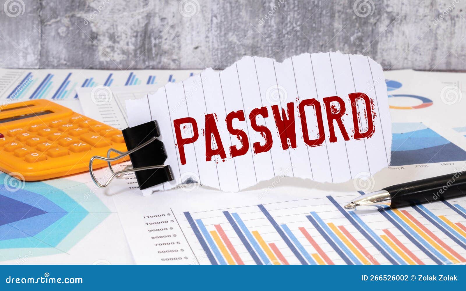 The Word Password Written on a Sticky Note Paper on Computer Keyboard ...