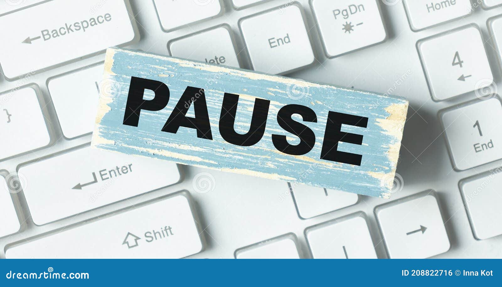 Word `Pause` And A Shape Of A Question Mark Made Of Roasted Espresso ...