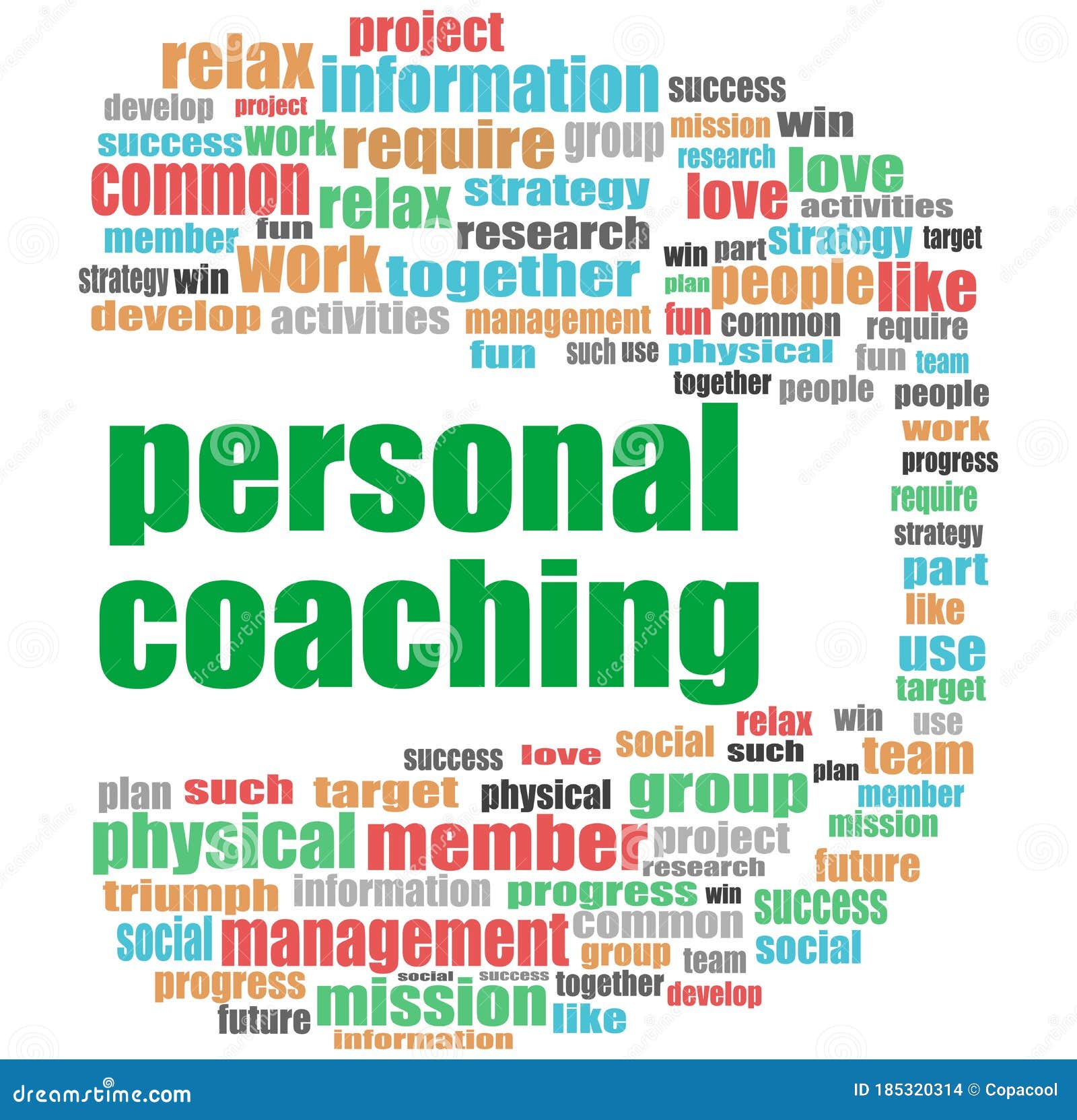 Word Personal Coaching. Education Concept Stock Illustration ...
