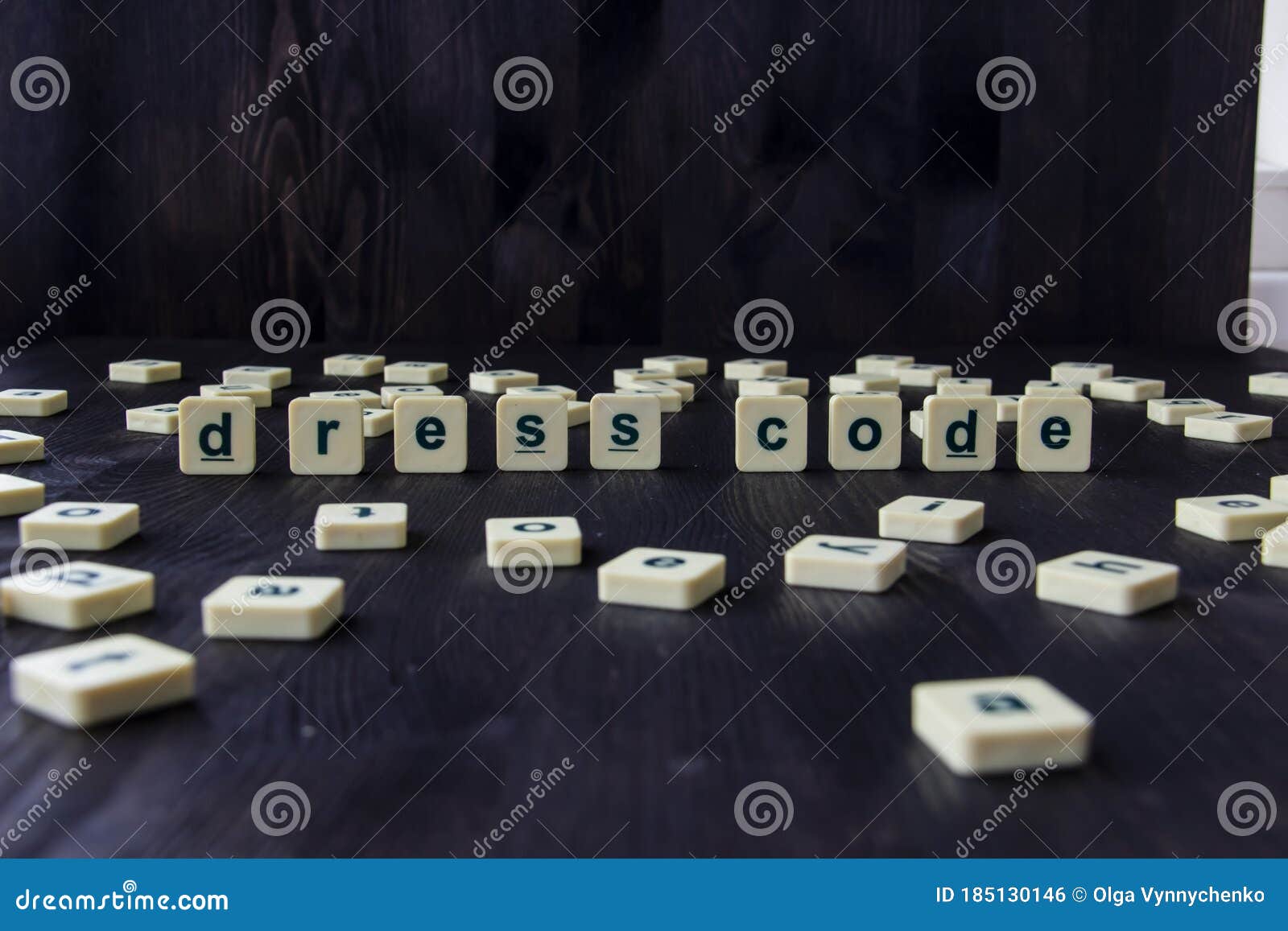 Word or Phrase DRESS CODE Made with Letters on the Wood, Great Image ...