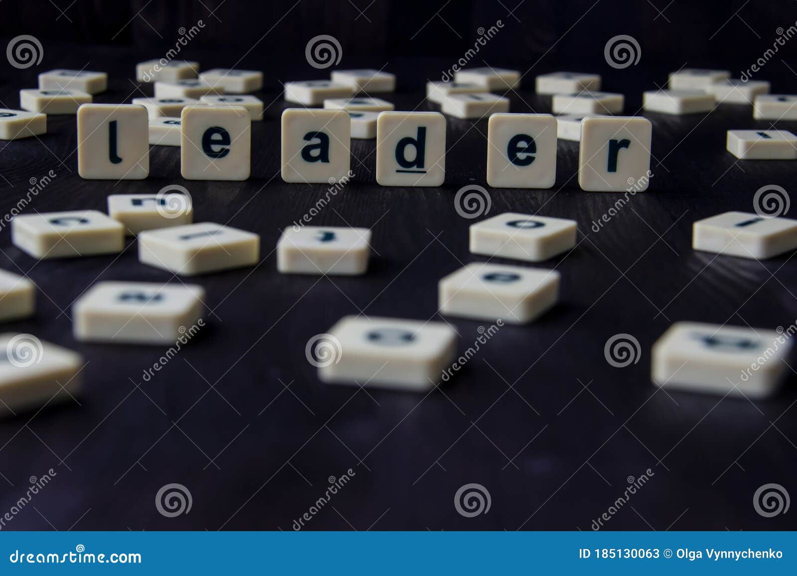 Word or Phrase LEADER Made with Letters on the Wood, Great Image for ...
