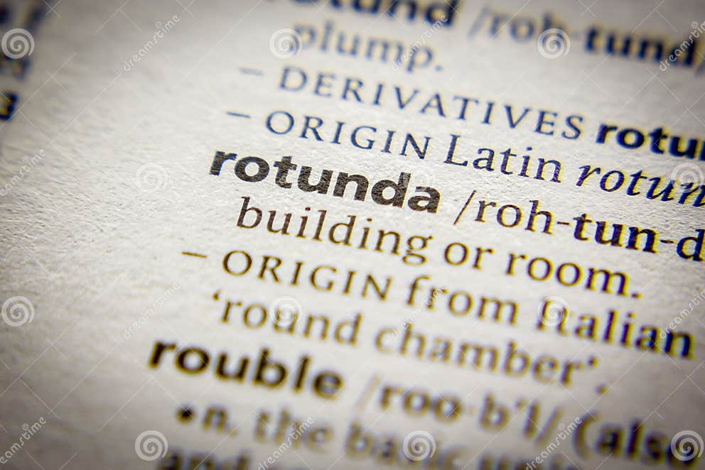Word or Phrase Rotunda in a Dictionary Stock Photo - Image of concept ...