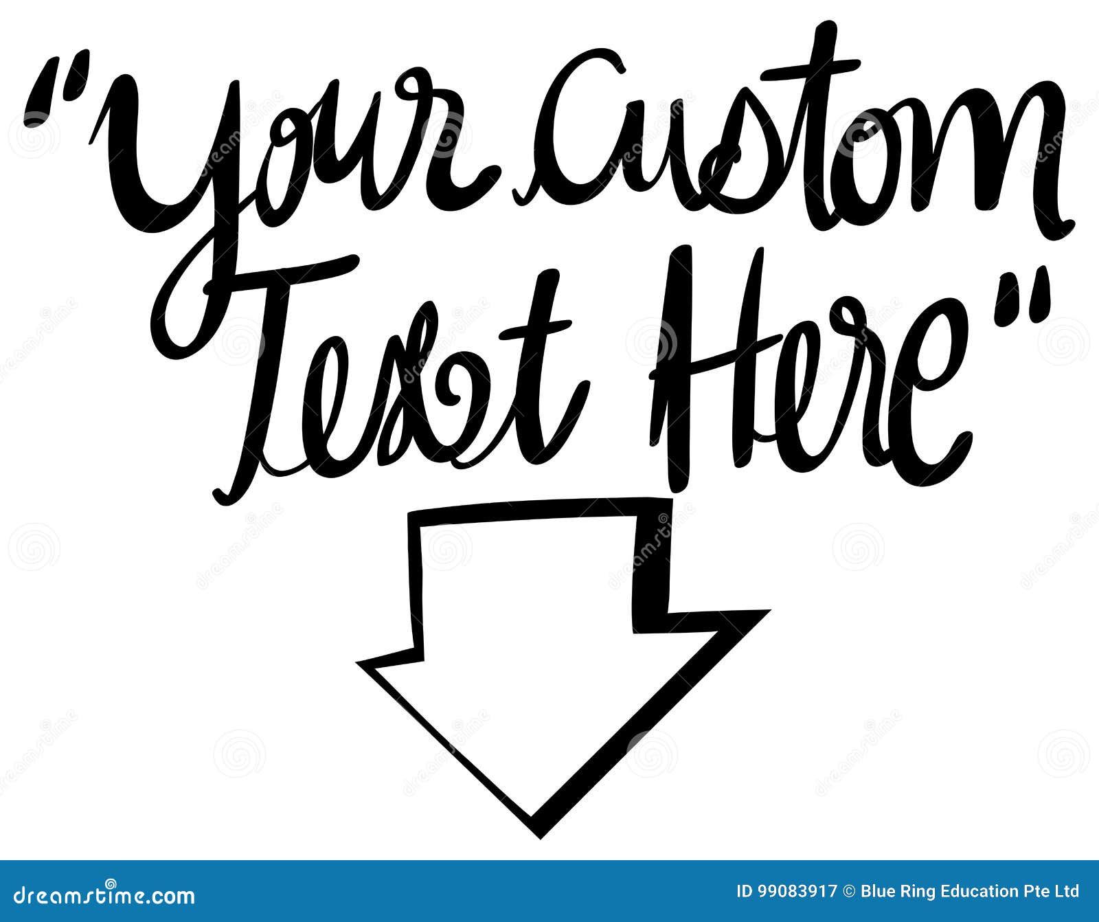 Word Phrase for Your Custom Text Here Stock Vector - Illustration of ...