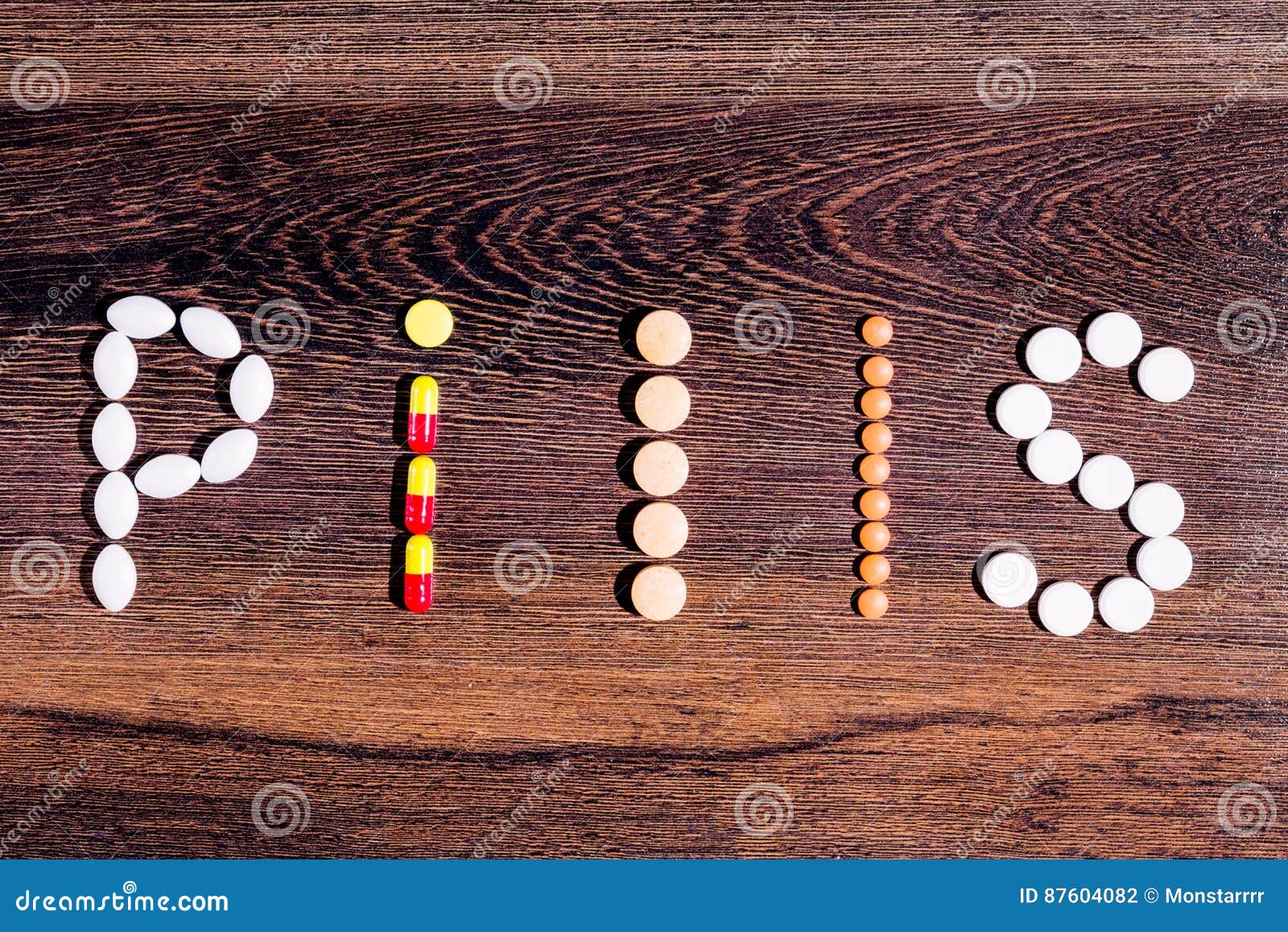 Word `pill` Built with Tablets Stock Photo - Image of organic, colorful ...