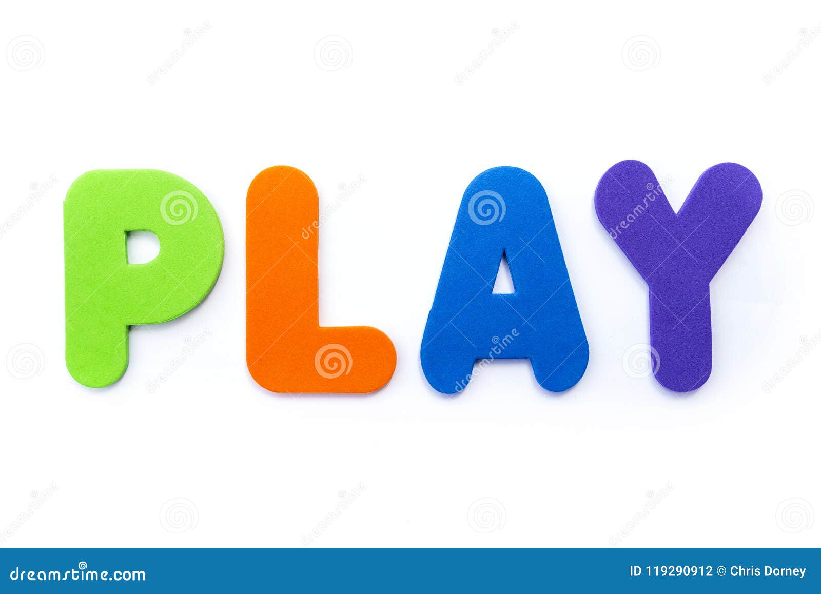 The word PLAY stock photo. Image of funny, education - 119290912