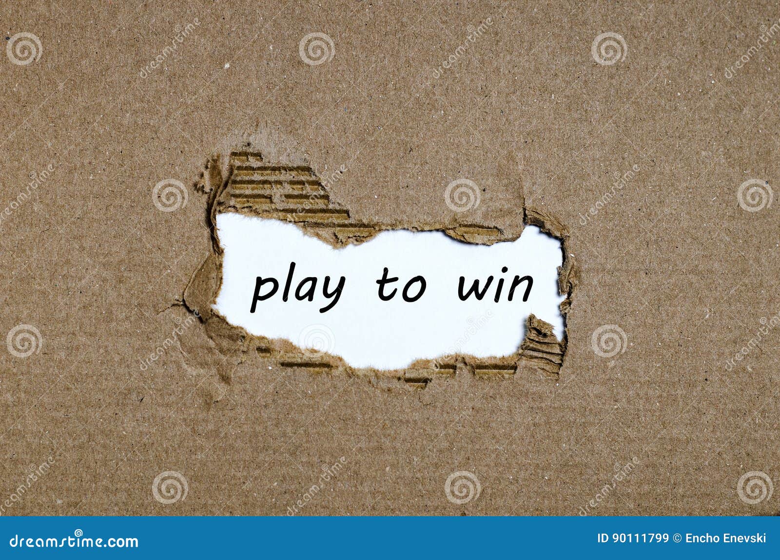 The Word Play To Win Appearing Behind Torn Paper Stock Image - Image of ...