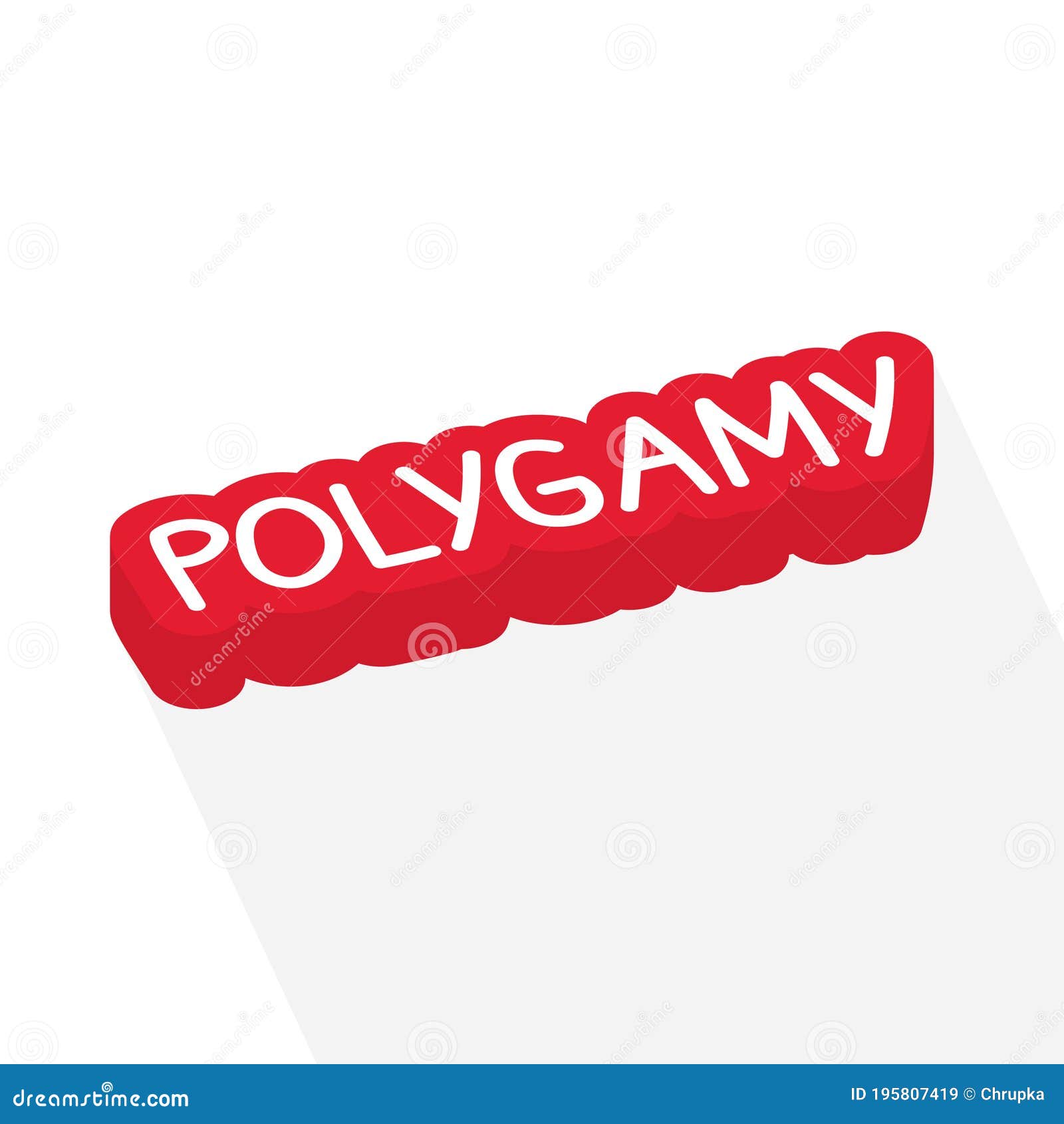 Word polygamy concept stock vector. Illustration of love - 195807419