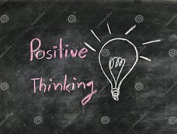 The Word Positive Thinking and Light Bulb Stock Photo - Image of idea ...