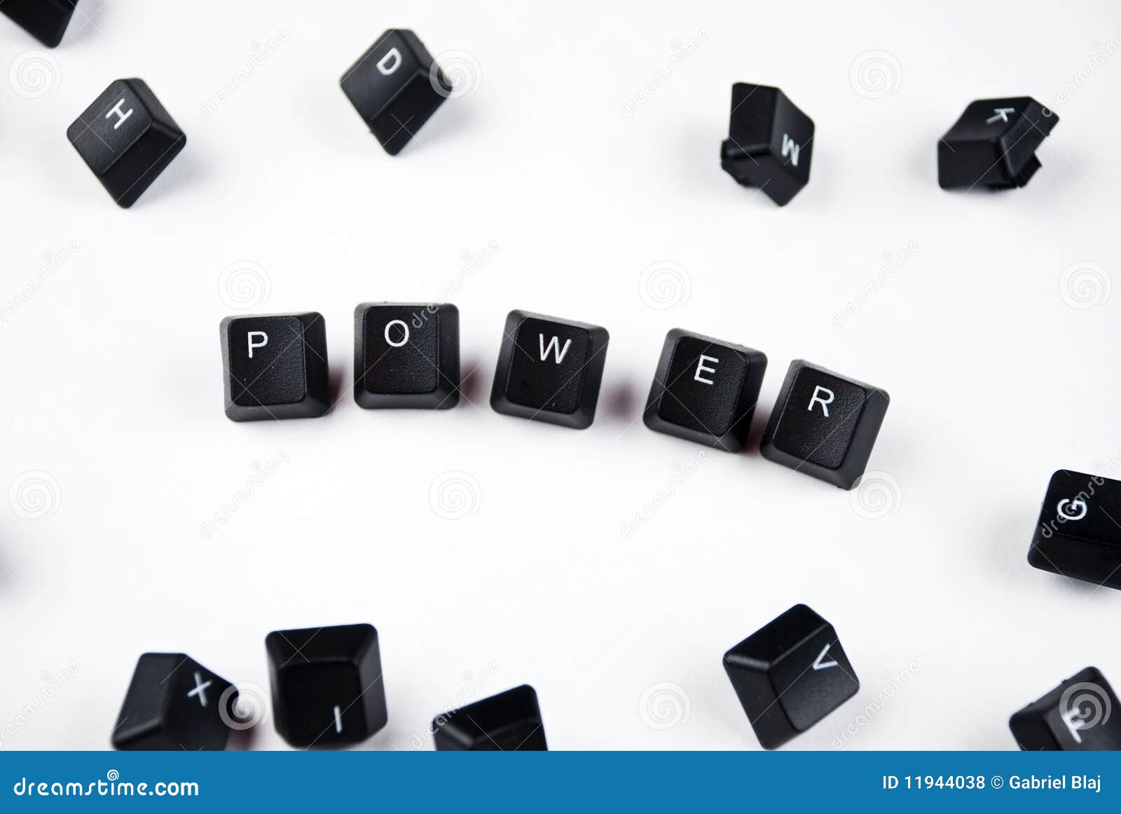 Word power stock photo. Image of black, abstract, isolated - 11944038