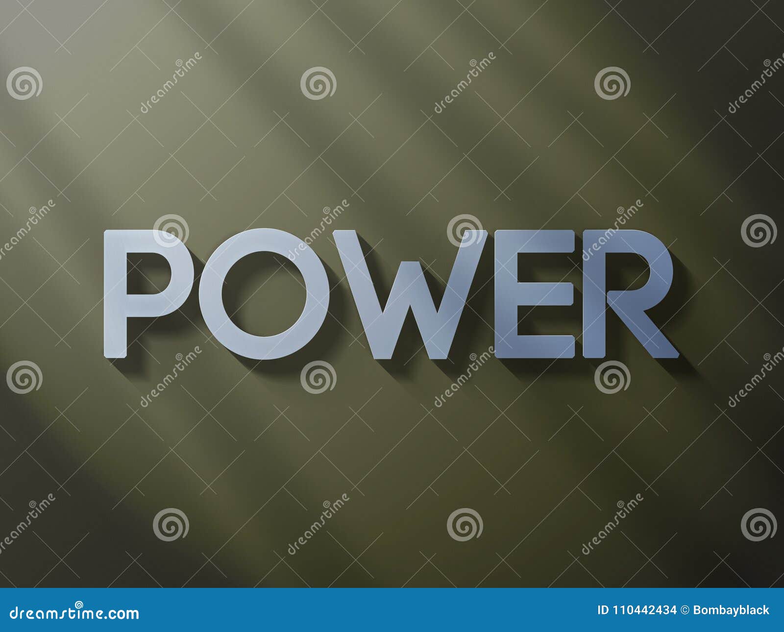 The Word Power Illustration. Stock Illustration - Illustration of ...