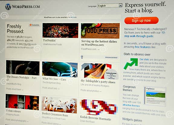 Word press website editorial stock image. Image of office - 18008559