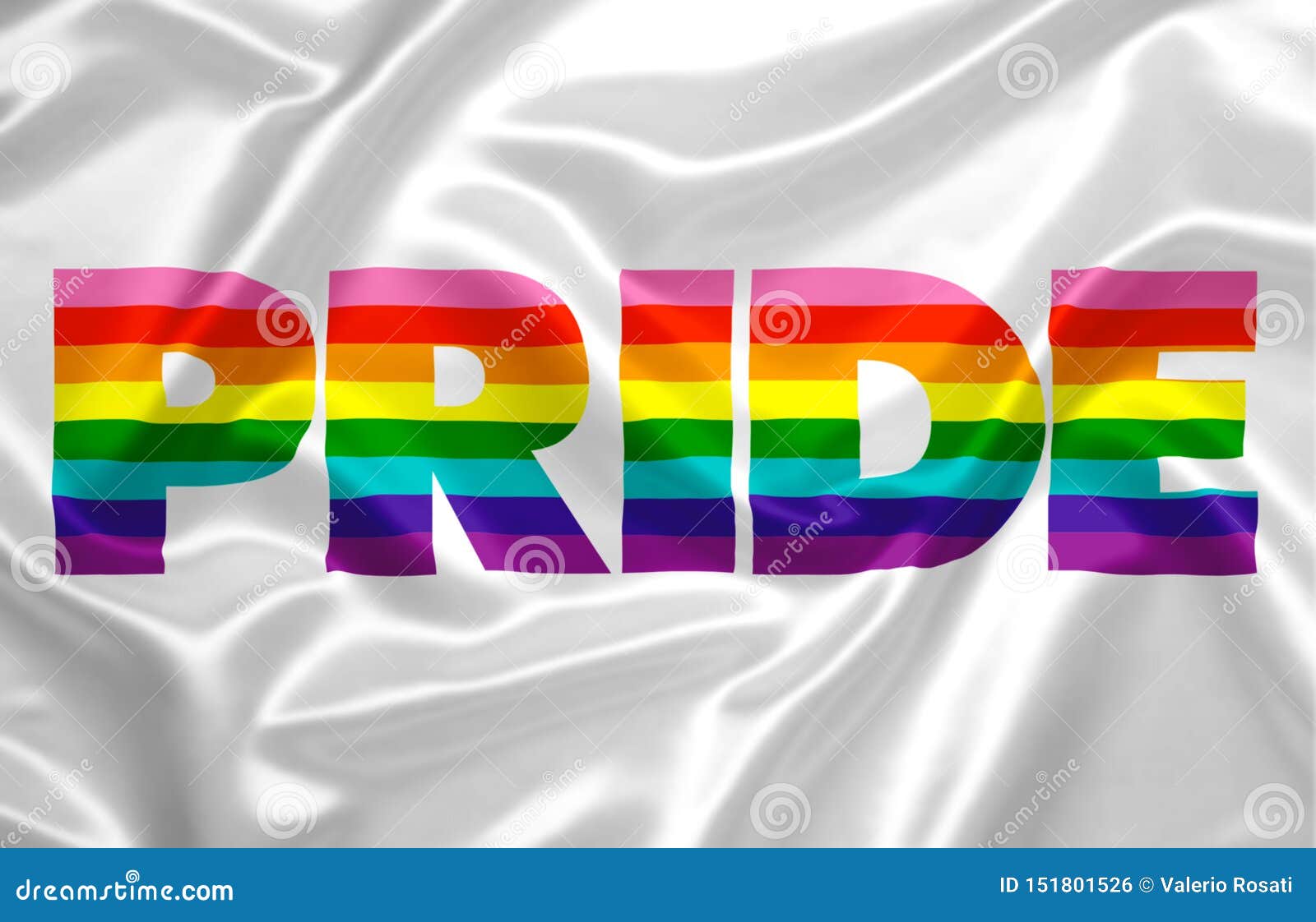 The Word & X22;pride& X22; Composed with the Colors of the Rainbow ...