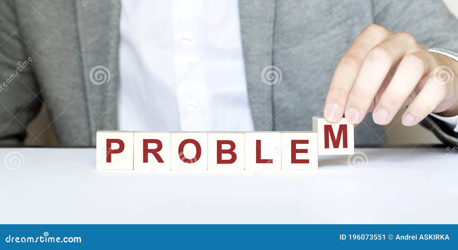 Word PROBLEM Made with Wood Building Blocks Stock Image - Image of ...