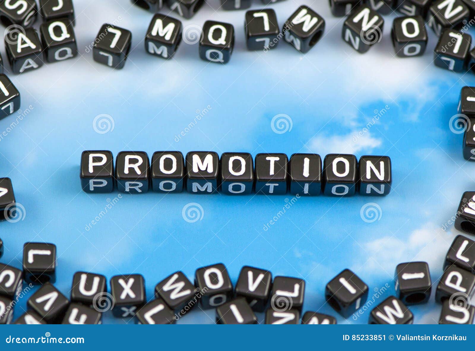 The word promotion stock image. Image of font, marketing - 85233851