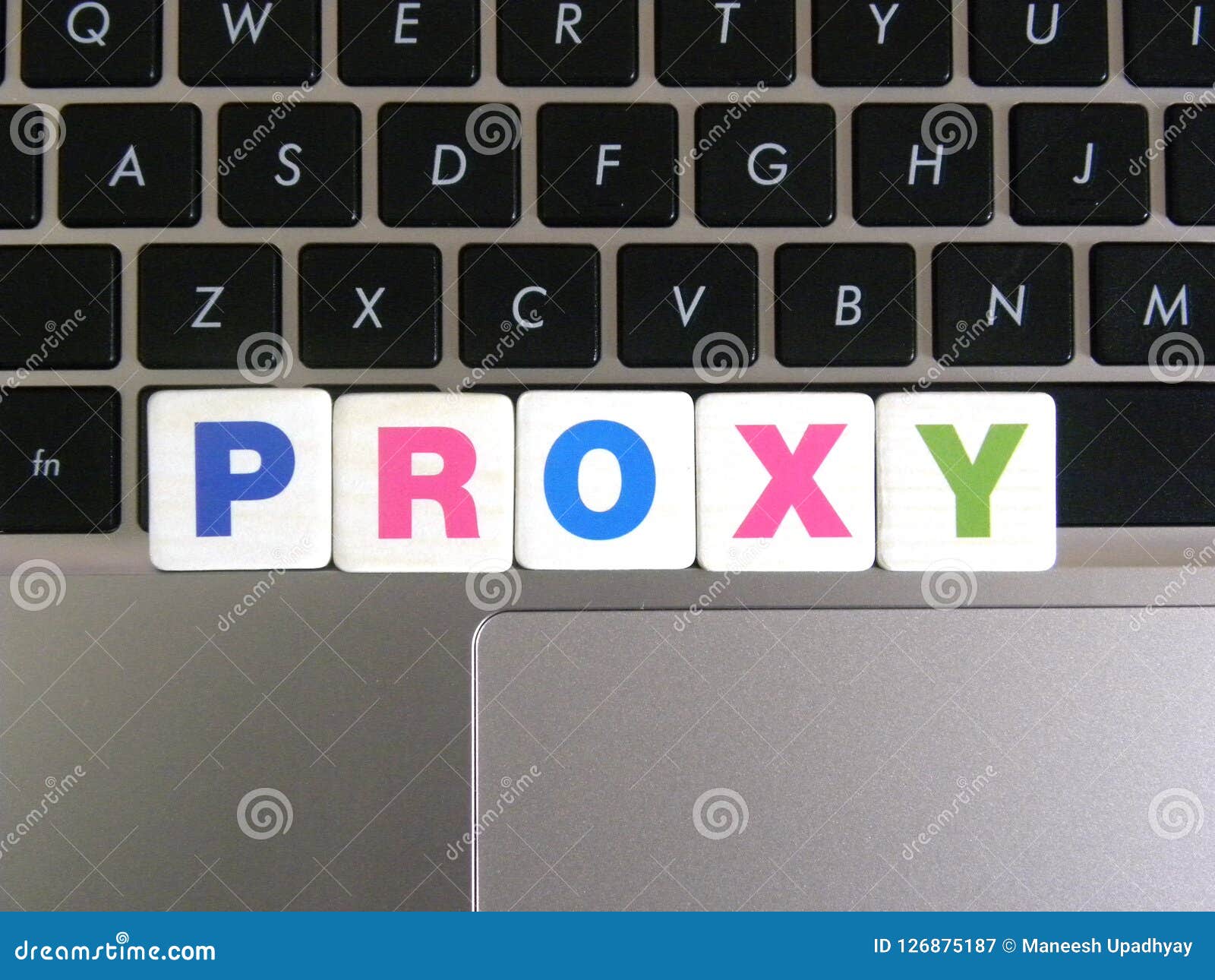 Word Proxy on Keyboard Background Stock Image - Image of bypass, button ...