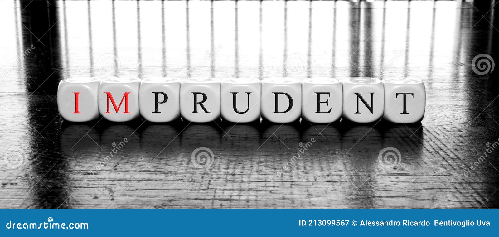 Word prudent or imprudent stock image. Image of graceless - 213099567