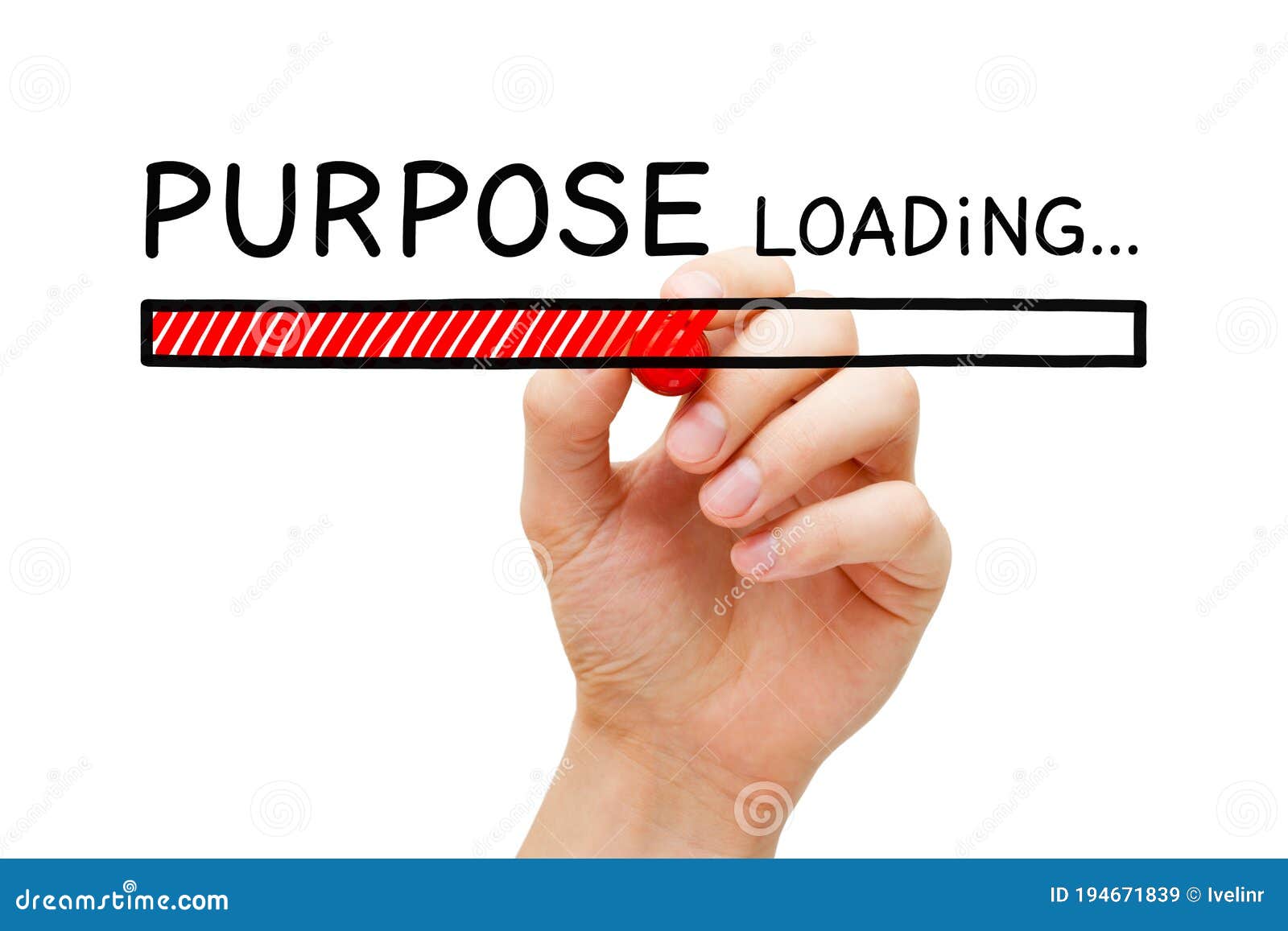 Word Purpose Loading Bar Concept Stock Image - Image of discover ...